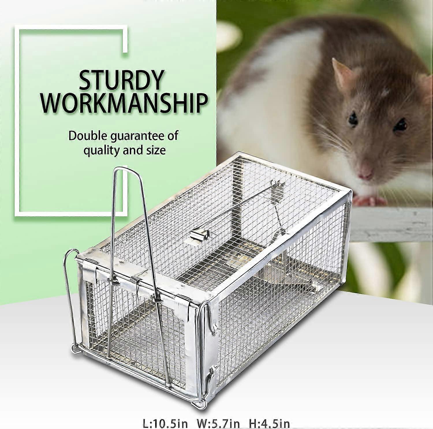 Catch Trap, 2Pcs Catch Trap Cage, Reusable Rat Trap for Catching Mice ...