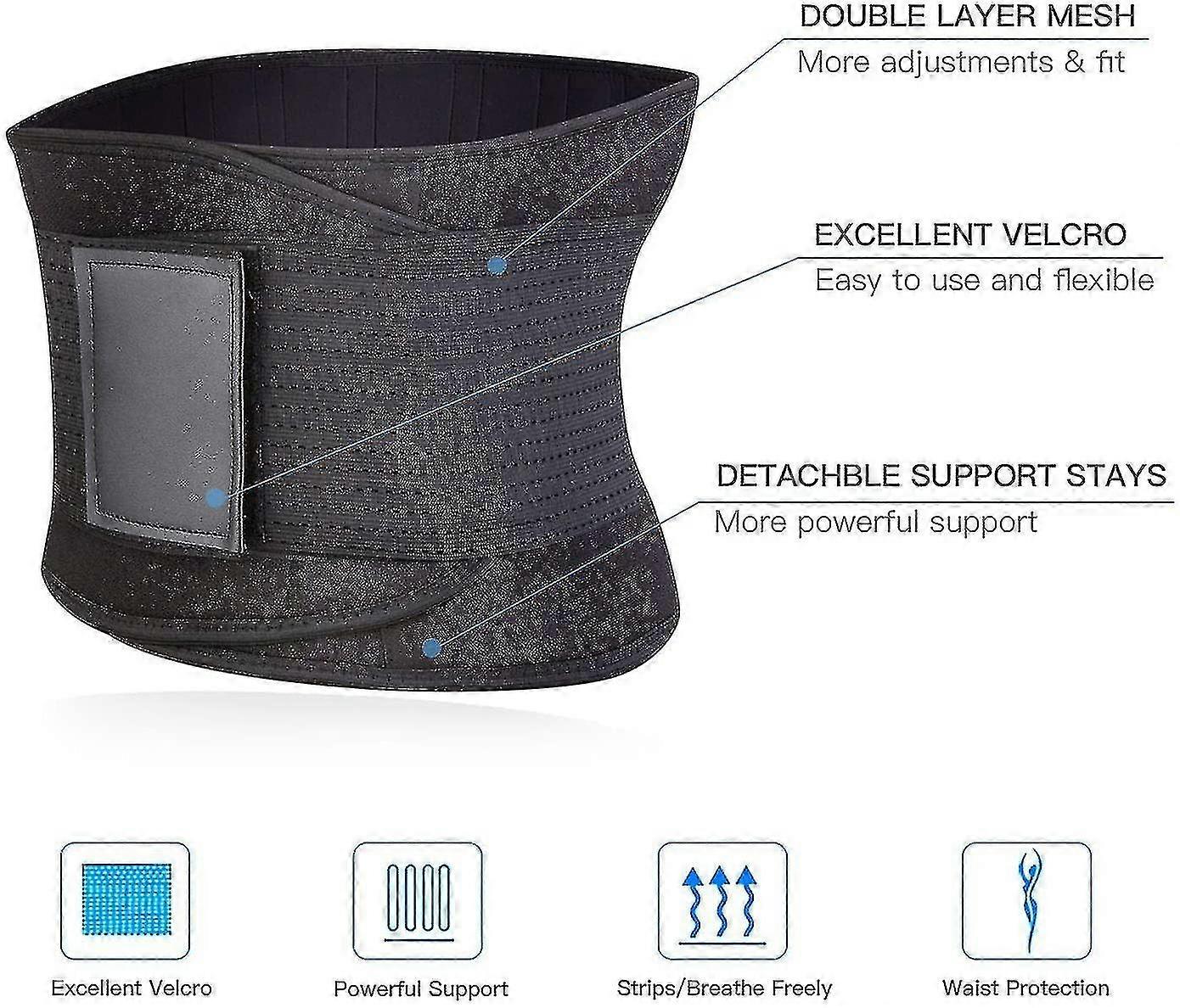 Lage rug brace pijnverlichting - dubbele trek lumbale steun riem voor ...