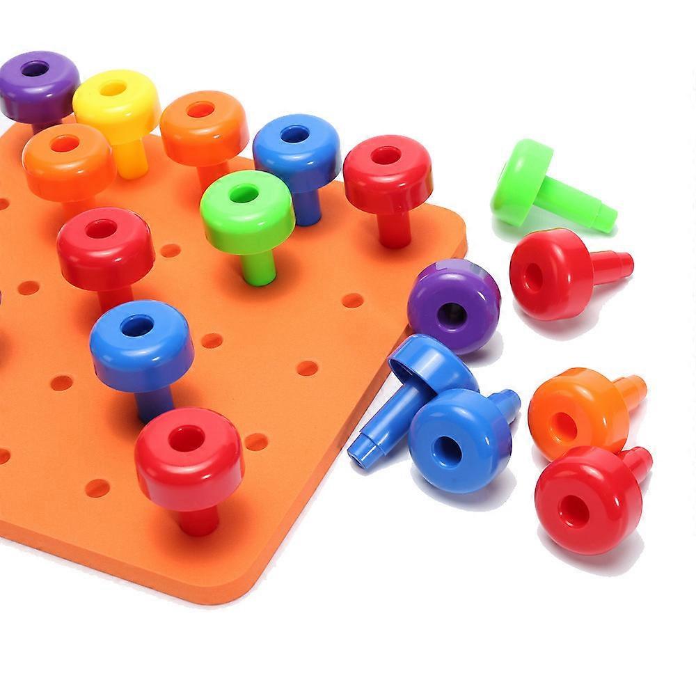 30PCS Peg Board Set Fine Motor Toy for Toddlers Pegboard | Fruugo AU