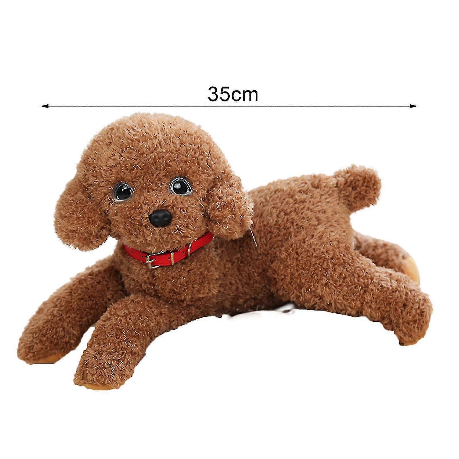 Simulation Dog Plush Toy Fully Filled Lying Posture Animal Doll Stuffed ...