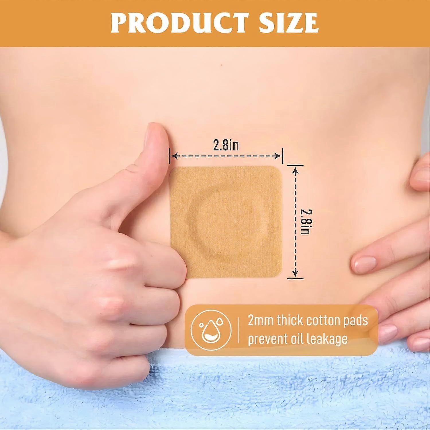 10Pcs Castor Oil Patches for Belly Button, Castor Oil Pack Belly Wrap ...