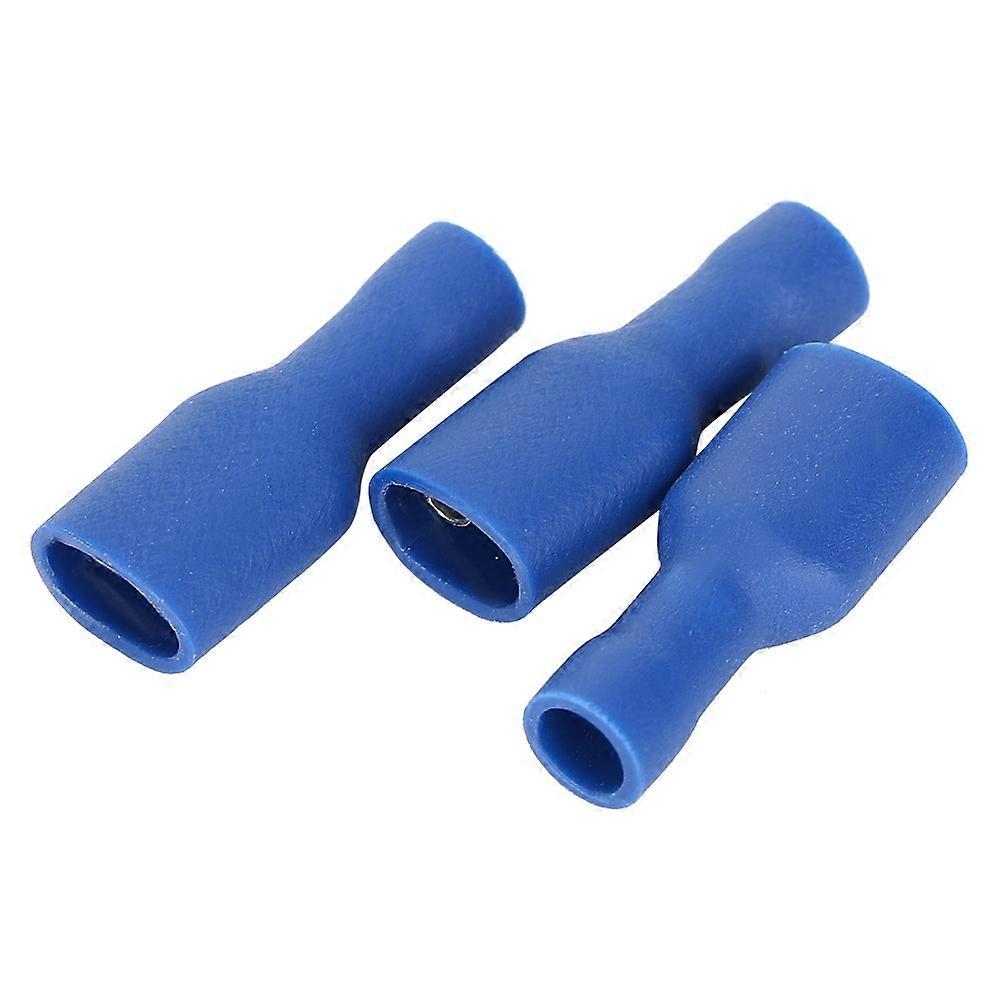 1000Pcs FDFD2-250 Blue PVC All Insulation Female Wire Terminal ...