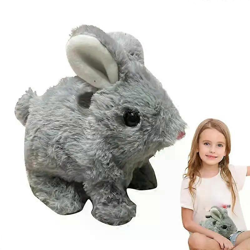 Jumping Rabbit Plush Bunny With Sounds Companion Pet Interactive Animal ...