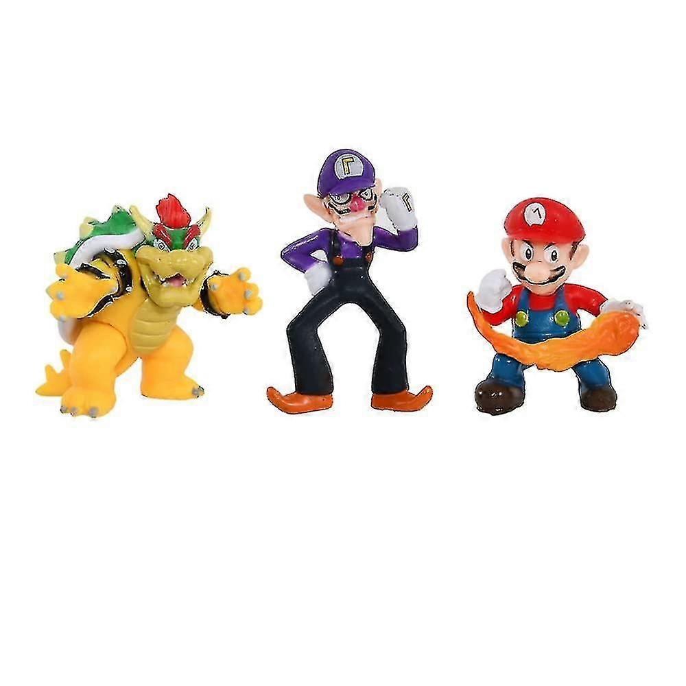 18st Super Mario Bros Action Figurer Leksaker Set Spel Samlarmodell ...