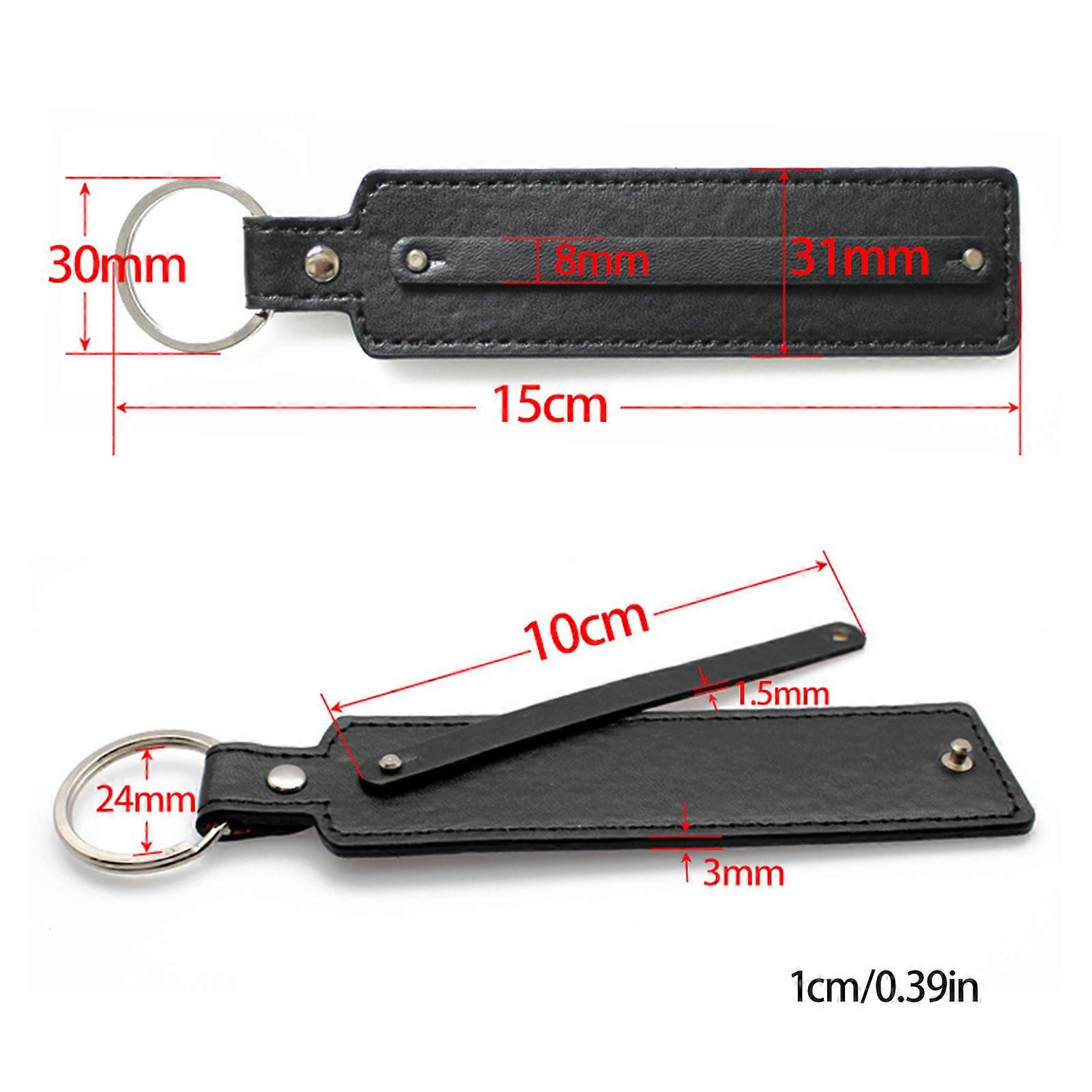 14 Colors Men PU Leather Keychain Casual Unisex Business Leather ...