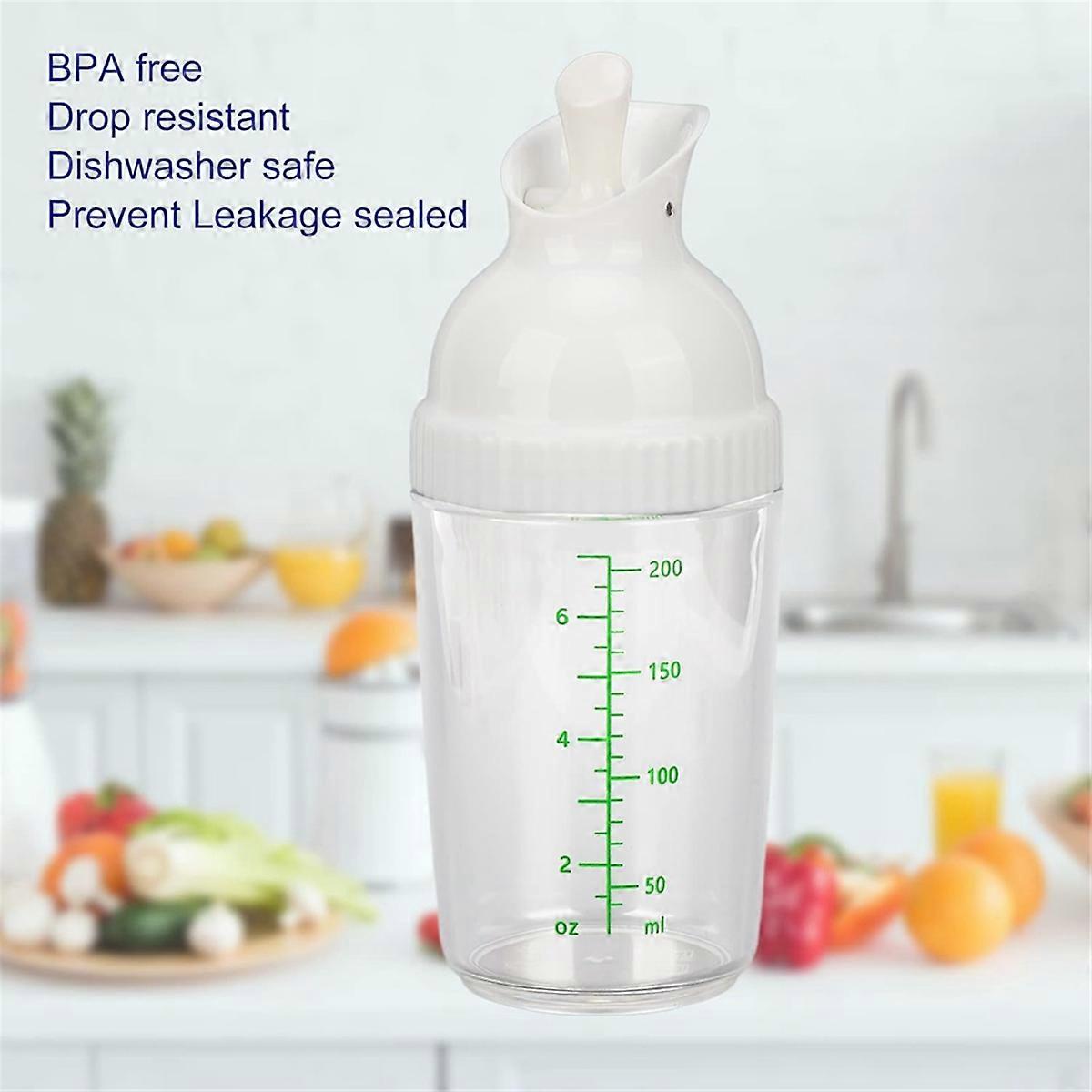 Salad Dressing Shaker Container Homemade Salad Dressing Bottle Mixer ...