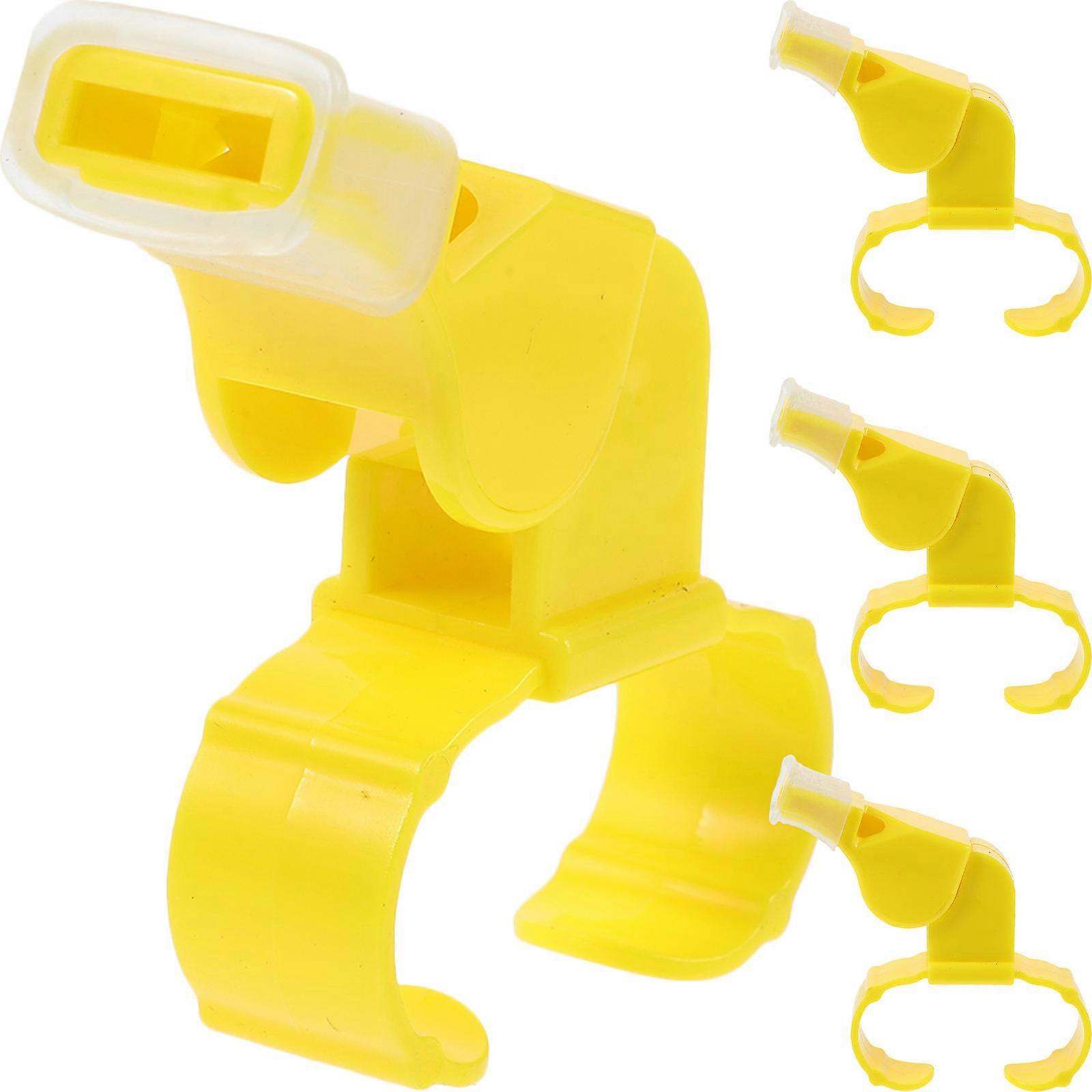 4Pcs Whistle with Ring Sports Game Whistle Small Whistle for Outdoor ...