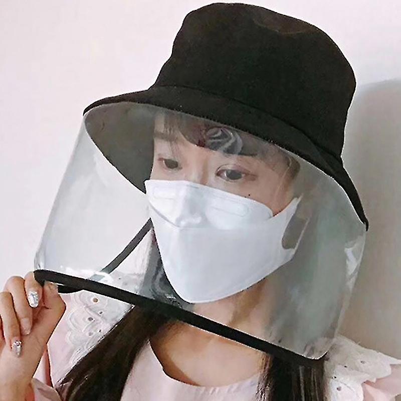 Protection Anti Saliva Hat Clear Full Face Shield Cover Fishman Caps ...