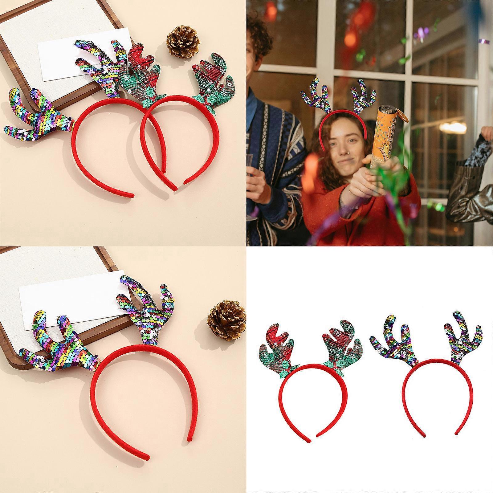 Mistletoe Christmas Headbands Headwear Party Photo Props Christmas ...