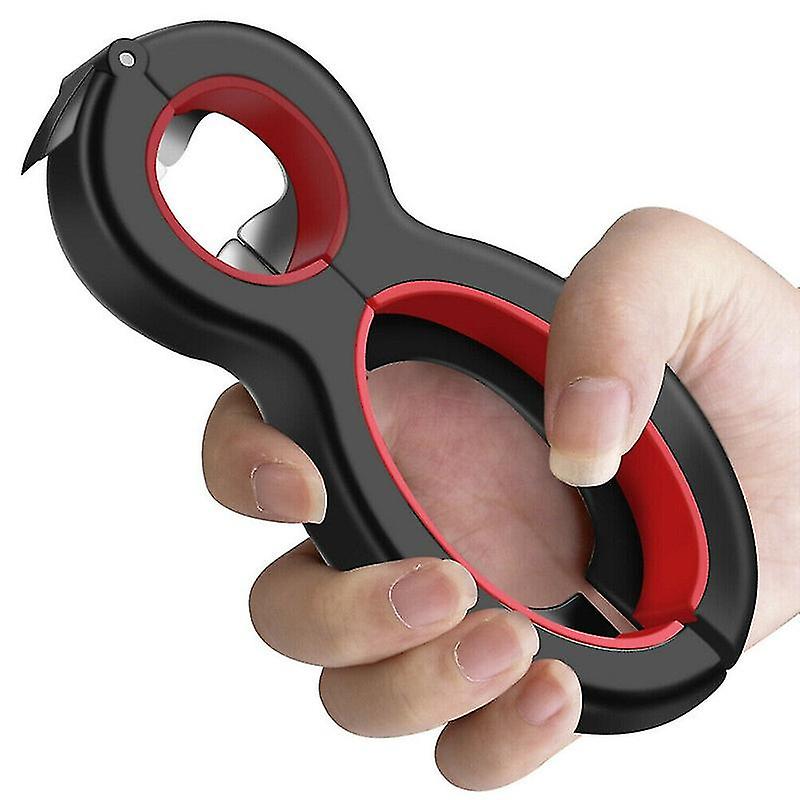 6 In 1 Can Opener Multi Purpose Screw Cap Jar Openers Bottle Lid Grip ...
