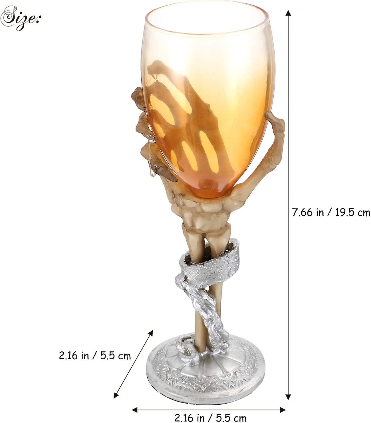Skeletal Hand Wine Goblet Vintage Skull Bones Armor Cup Royal Orcskull ...