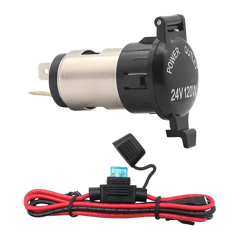 12v 24v 120w Socket Waterproof Power For Motorcycle Boat Car Socket ...