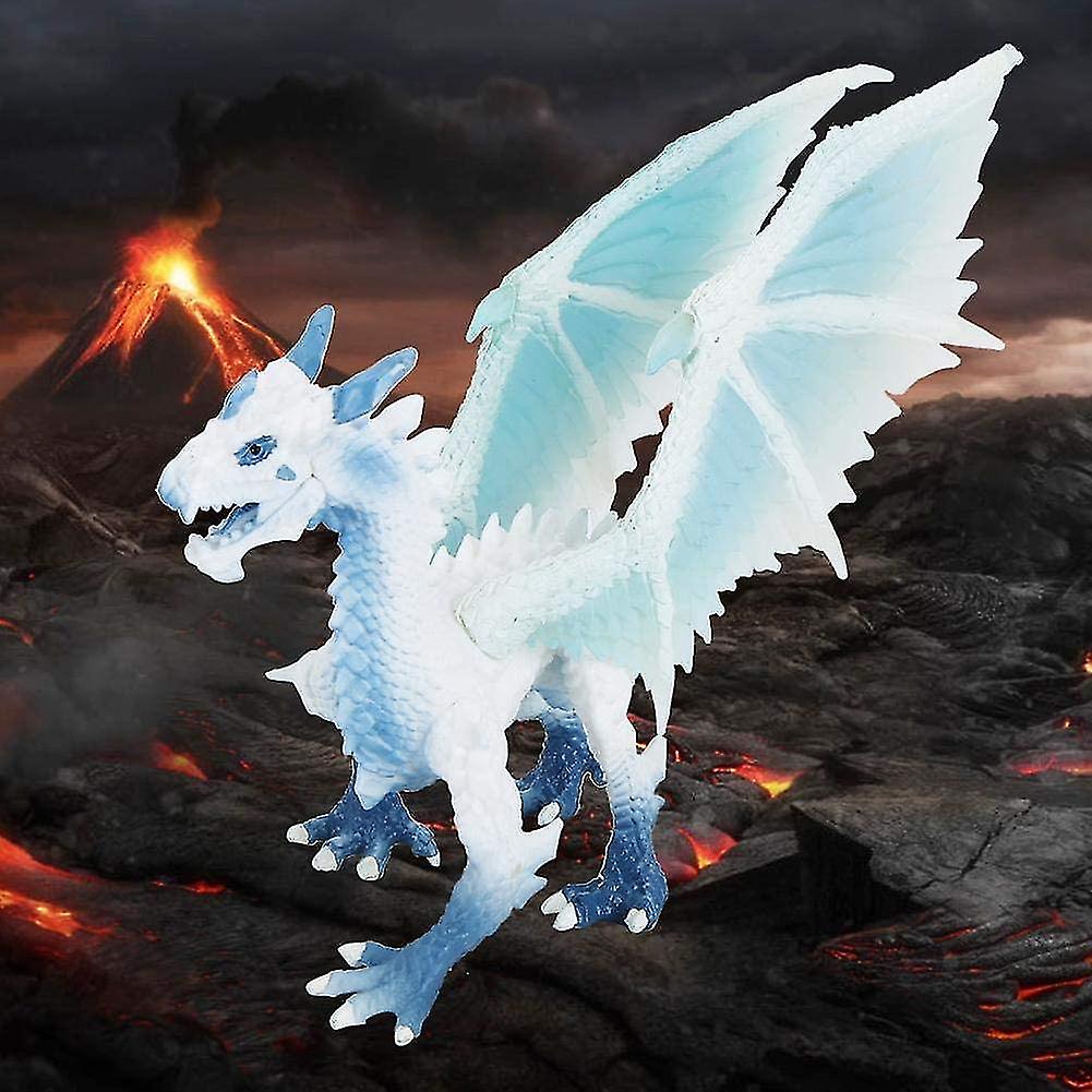 Children Ice Dragon Figure Model Tot, Plastic Figure Realistic ...