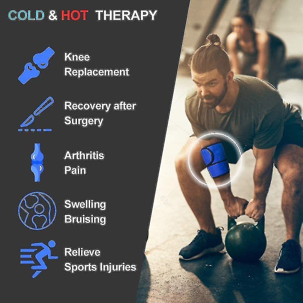 Knee Gel Ice Hot Pack Wrap For Knee Replacement, Swelling, Sports ...