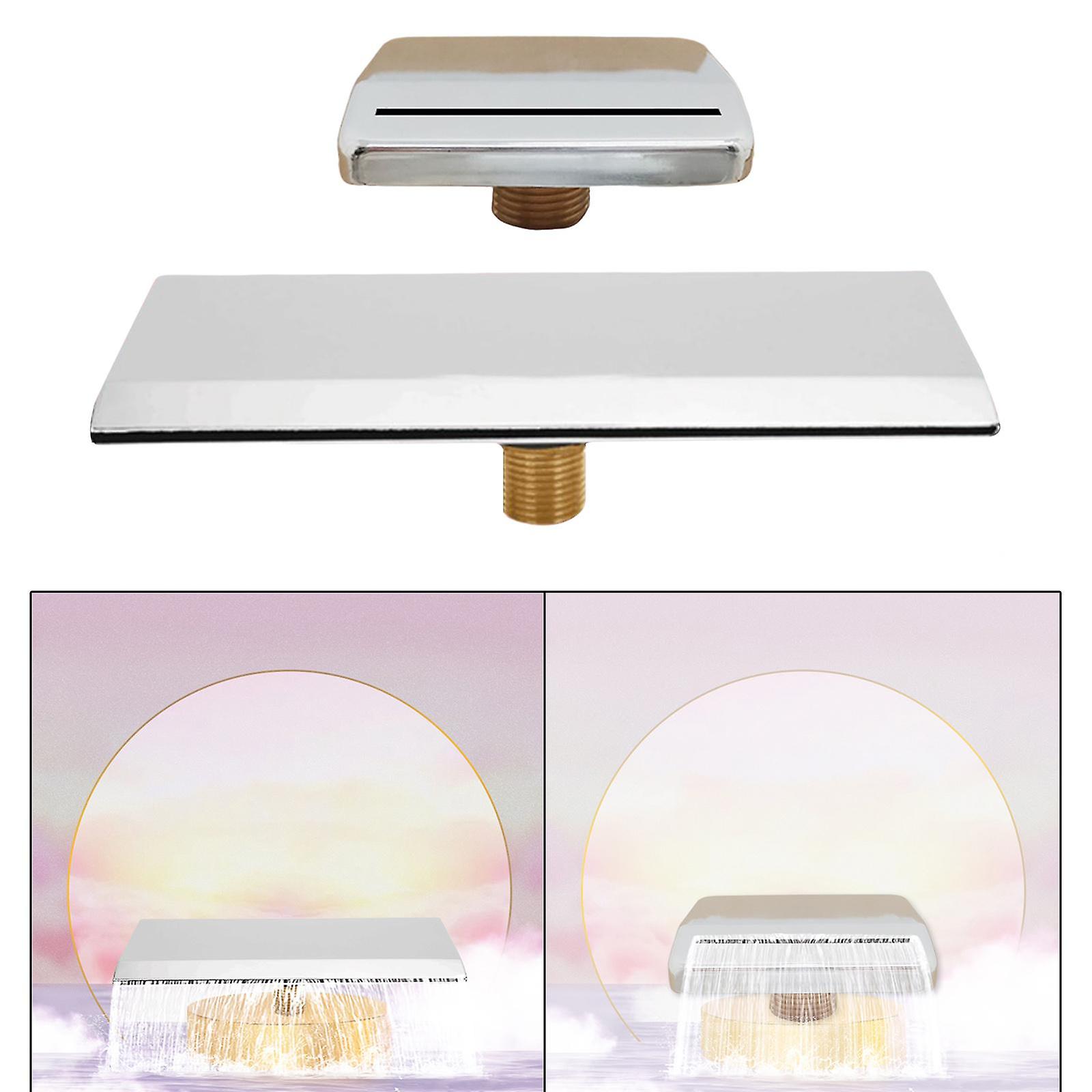 Waterfall Water Fountain Water Feature Outdoor Decor for Pool Rectangle ...