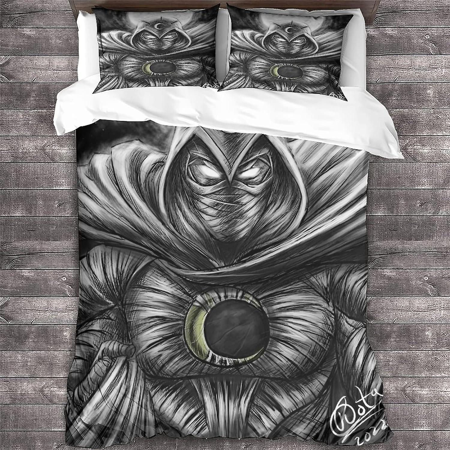 Moon Knight Bedding Set Duvet Cover 3D Marvel Pattern Comforter Cover ...