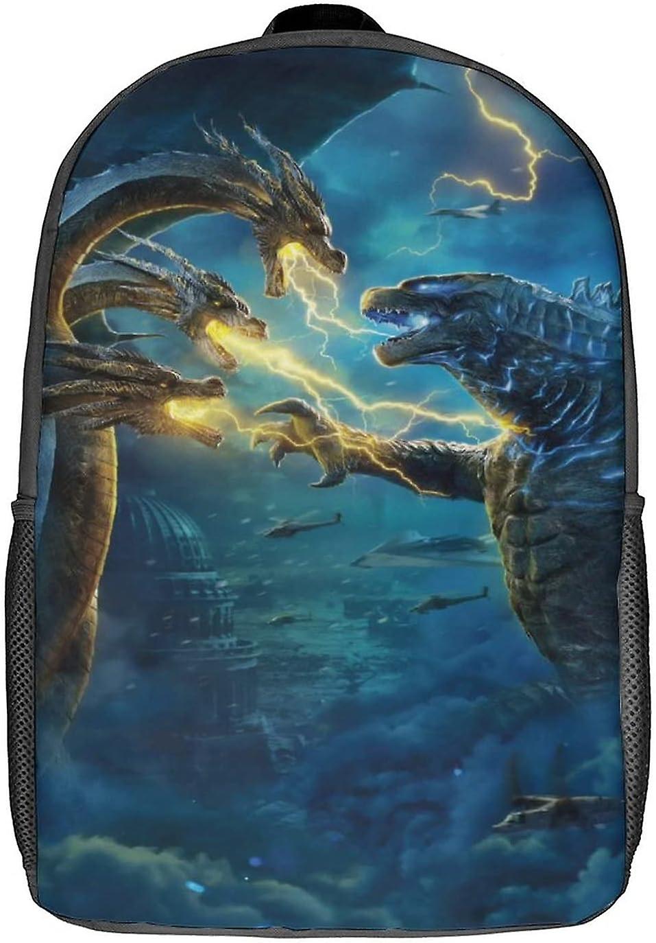 GENBAK Kids School Backpack 3D Printed Godzilla VS King Kong Backpack ...