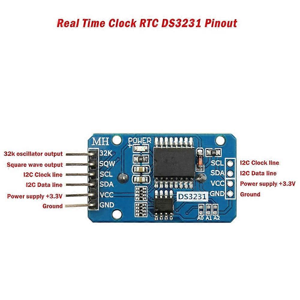 Clock Rtc Ds3231 I2c Real Time Clock Compatible With Arduino And 7259