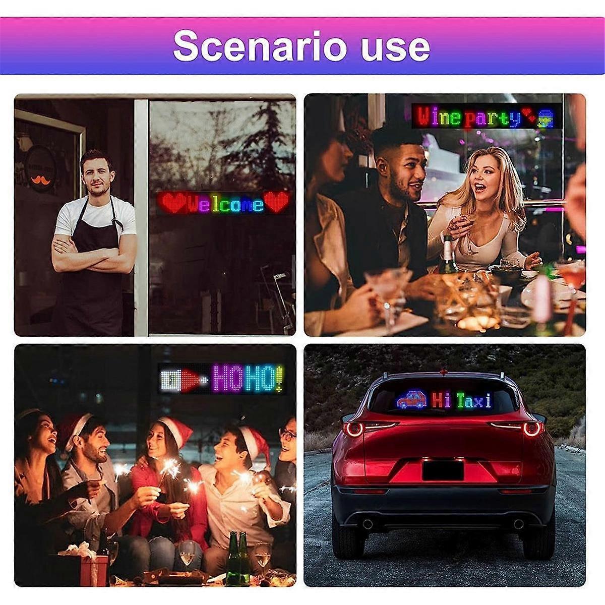 LED Pixel Panel,USB 5V Flexible LED Module RGB Scrolling Text Animation ...