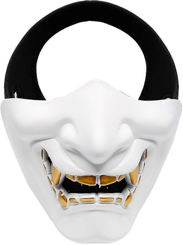 Airsoft Half Face Masks, Evil Demon Monster Kabuki Samurai Hannya Oni ...