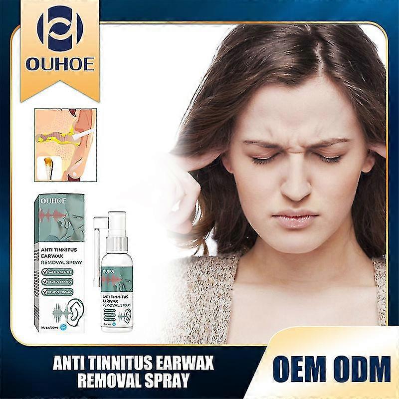 Tinnitus Relief Spray Relieve Deafness Ear Wax Remover Spray Ear ...