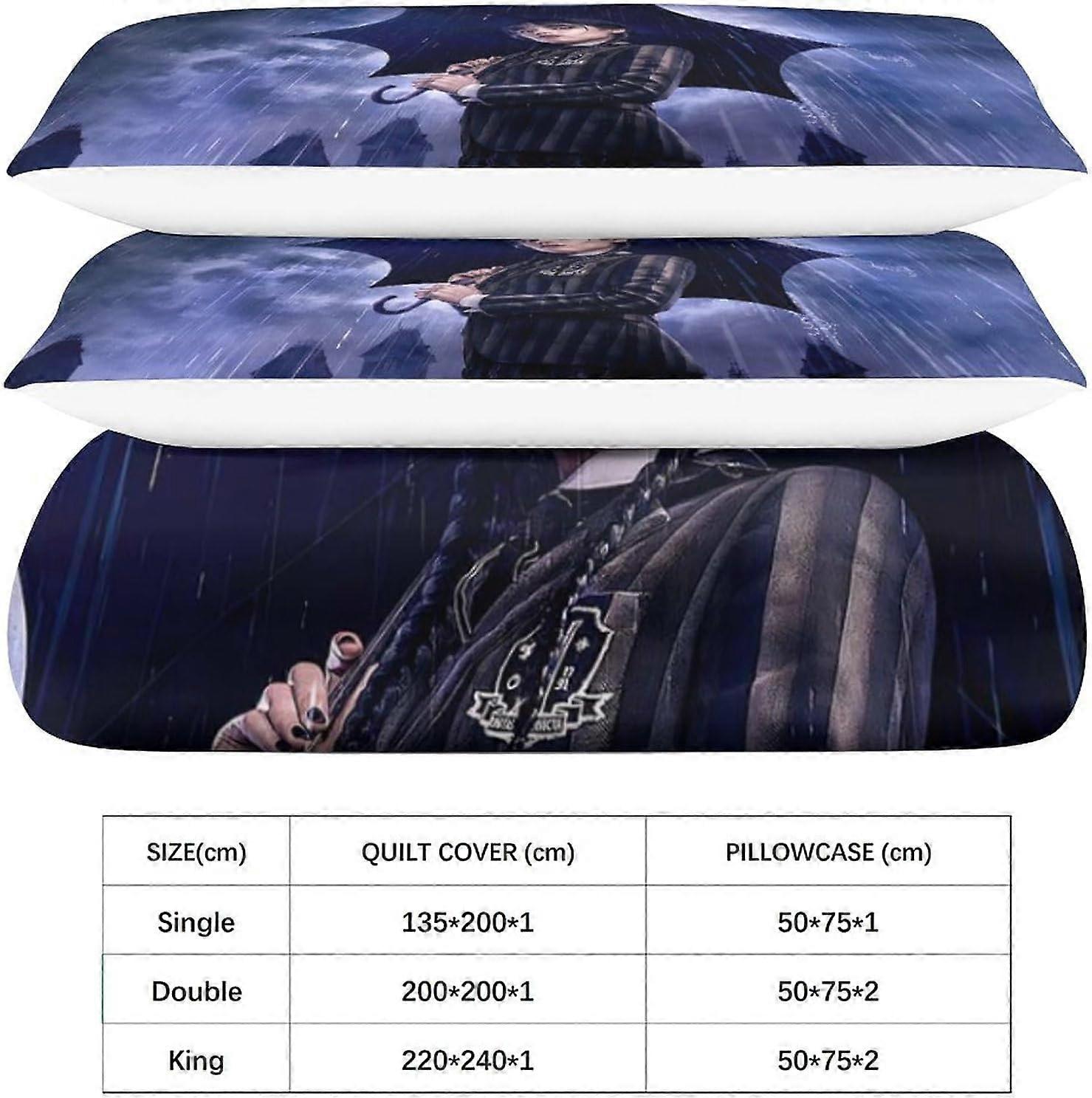 Wednesday Addams Bedding Set with Duvet Cover and Duvet Cover for ...