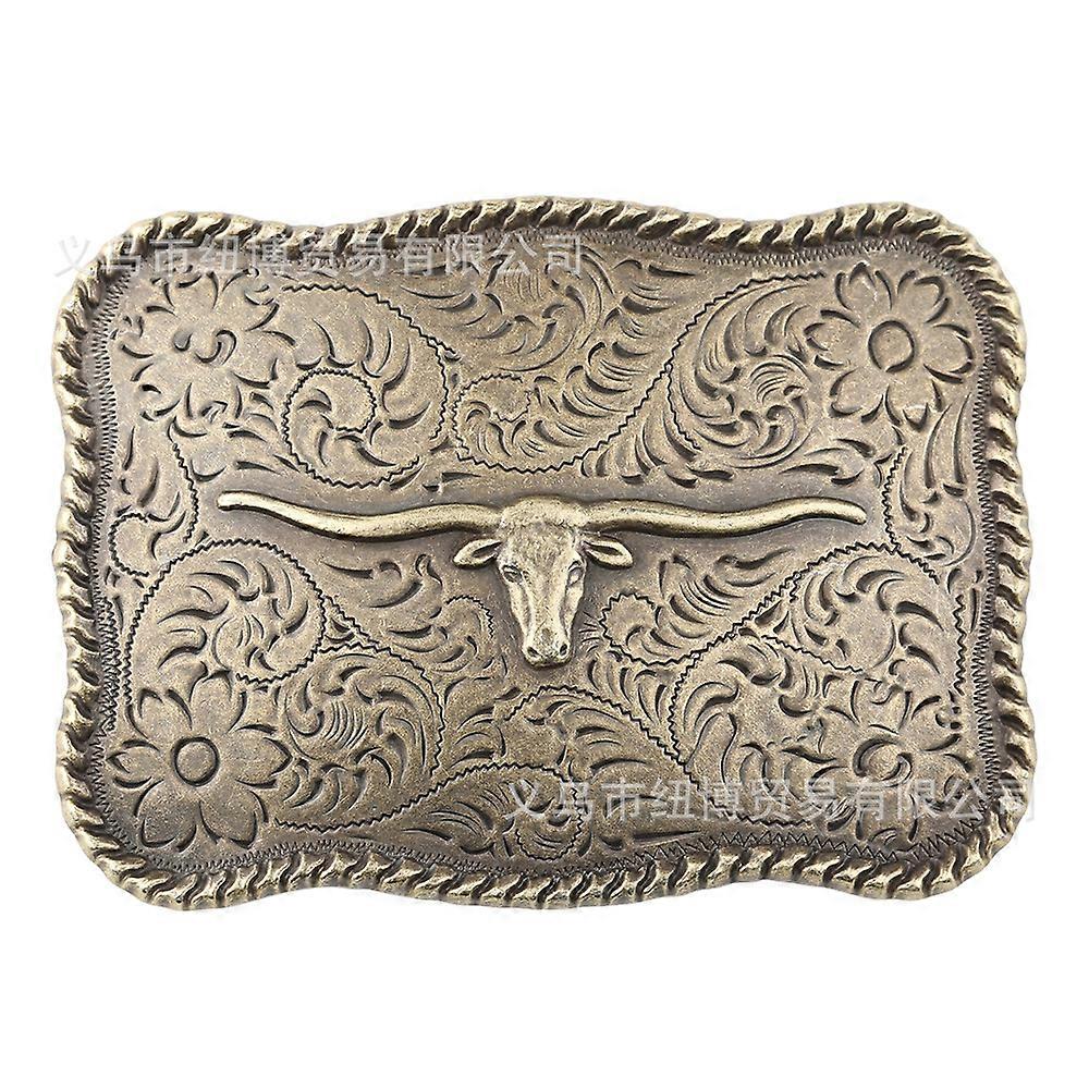 Stylish and simple Bull head pattern belt buckle | Fruugo UK