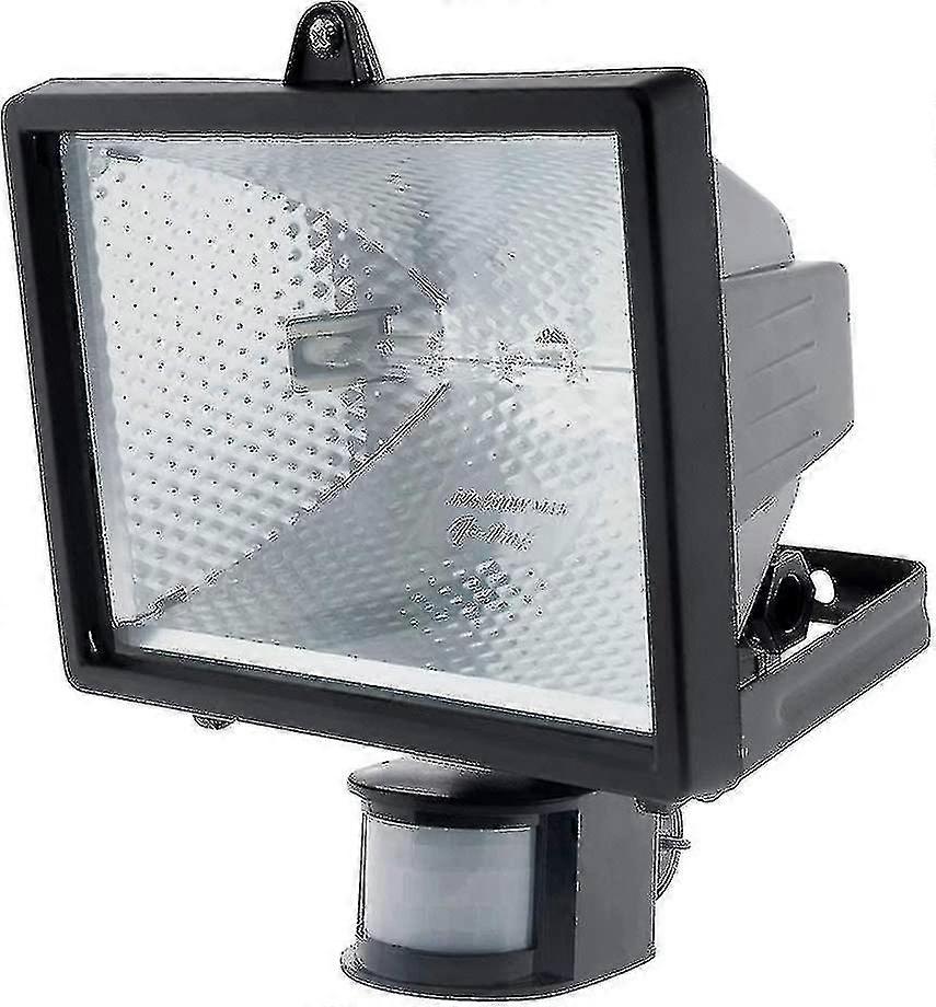 New Models 400w Black Halogen Floodlight With Detector - Ip44 Ce ...
