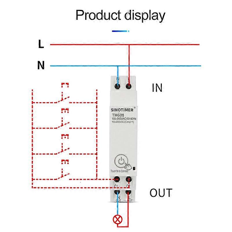 SINOTIMER 1 Piece Single-Phase Energy Meter TM608 Smart Wifi Single ...