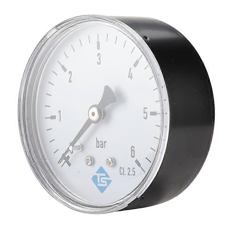 Axial Pressure Gauge, 0-6 bar, Rust-free iron casing, 1/4" NPT Lower ...