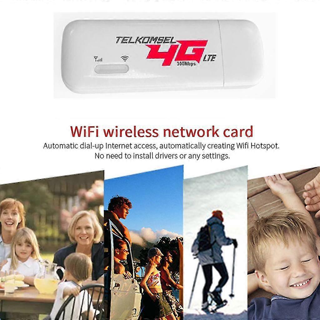 4g Lte Usb Modem Dongle 300mbps Ulåst Stick Wifi Router Til pc ...