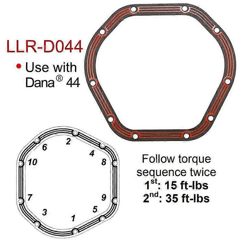 Vehicle Engine Parts Dana 44 Front Rear Differential Cover Gasket LLR ...