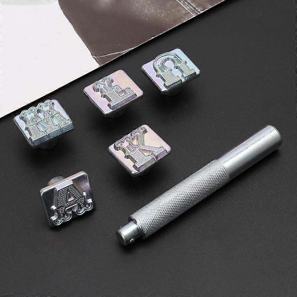 26pcs Steel Alphabet Letter Stamp Punch Set DIY Leather Craft Metal ...