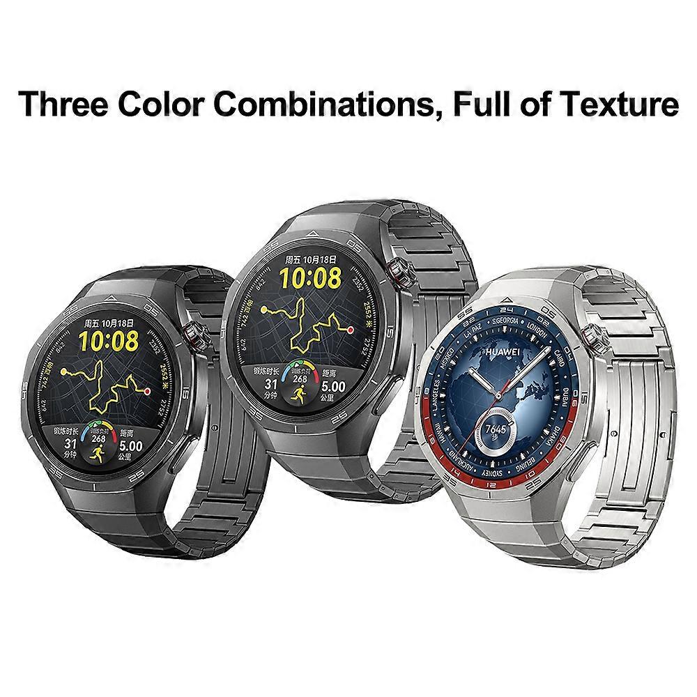 Push Folding Clasp Titanium Watch Band For Huawei Watch GT 5 Pro 46mm ...