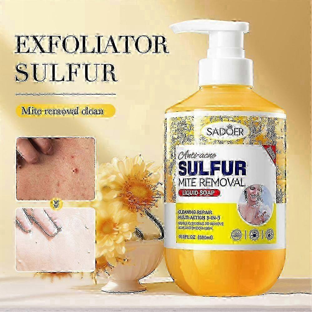 500ml Sterilization Moisturizing Super And Sulfur Shower Gel Scabies ...