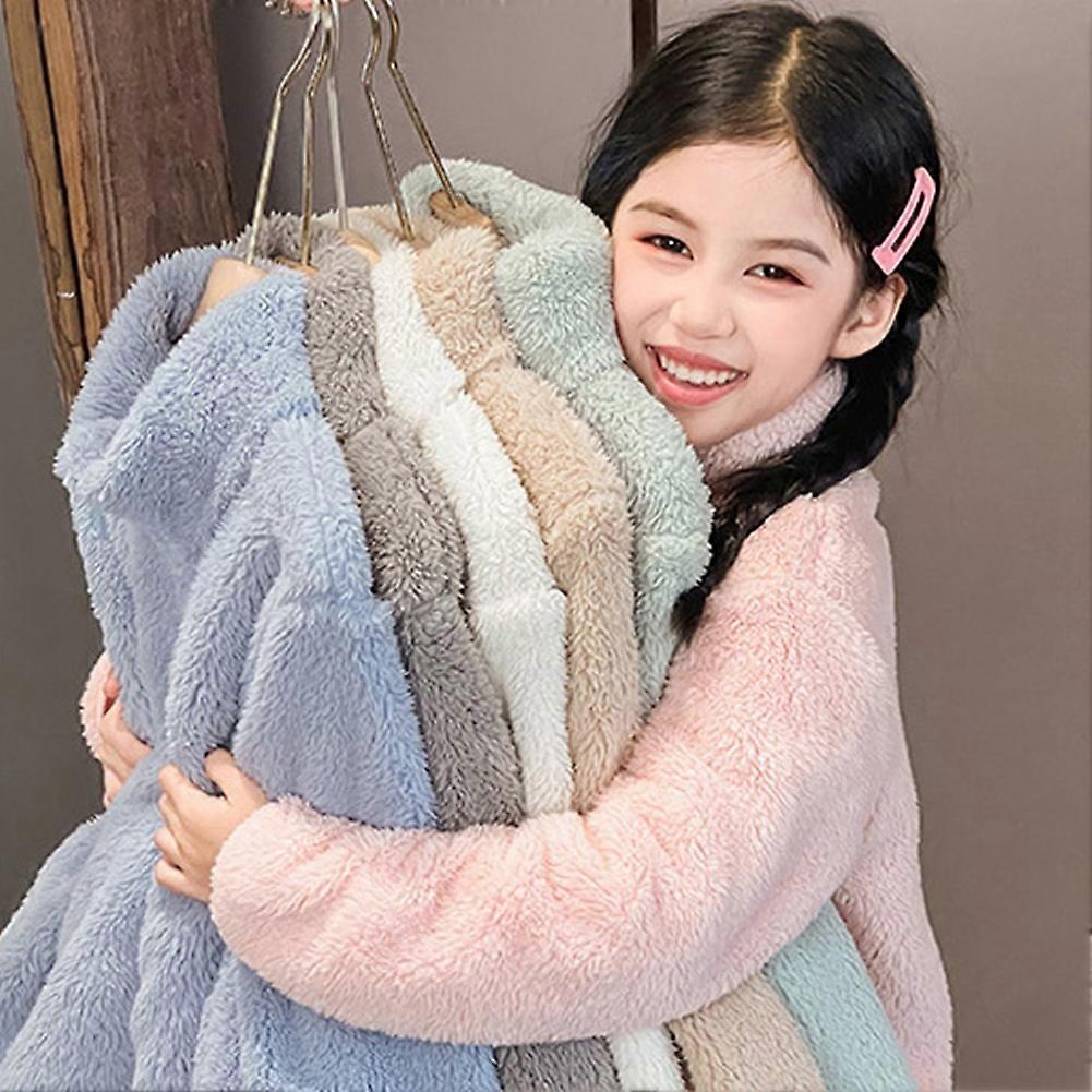 Kids Plush Velvet Jackets Baby Boys Girls Fleece Coats Children's ...