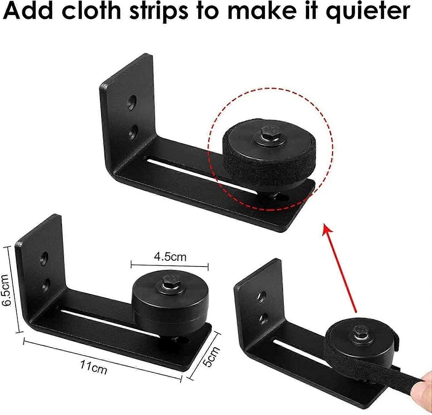 Set of 2 Floor Tracks, Barn Door Floor Tracks, Adjustable Floor Tracks ...