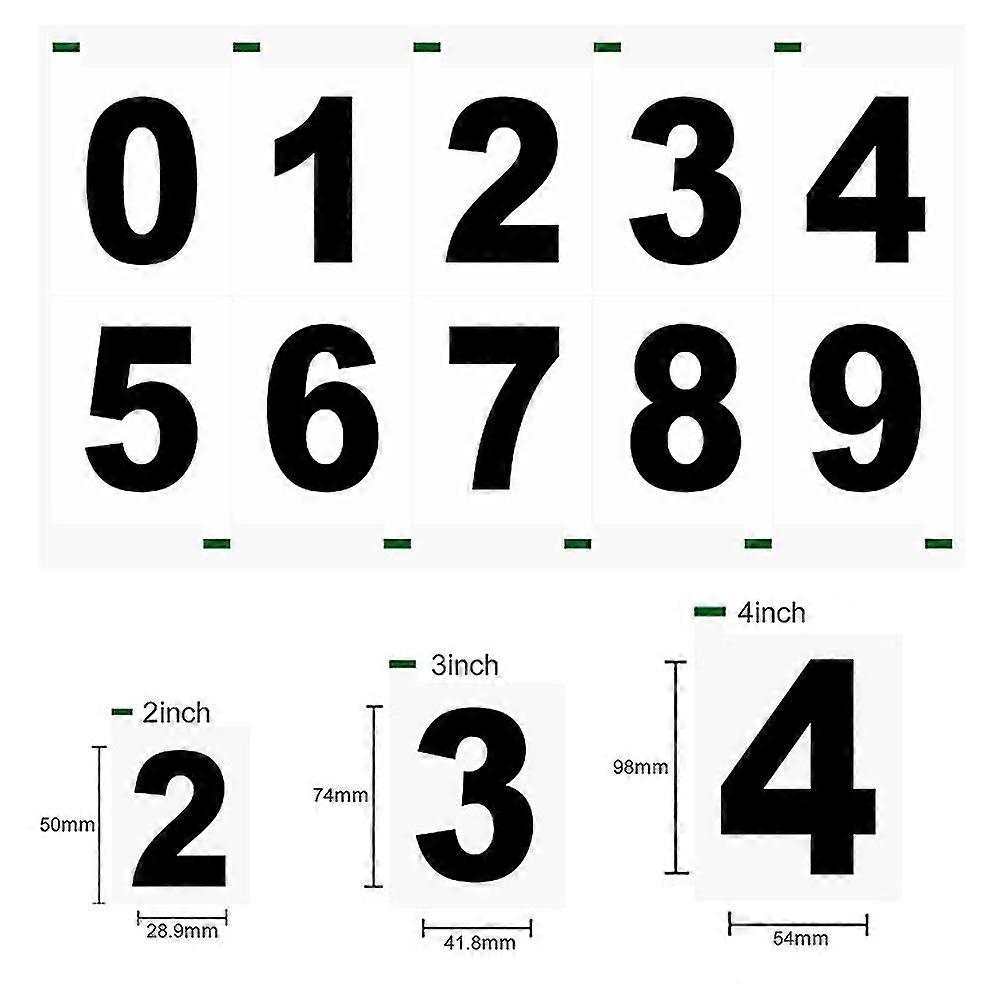 Reflective Number Labels Weatheproof Reflective Mailbox Numbers for ...