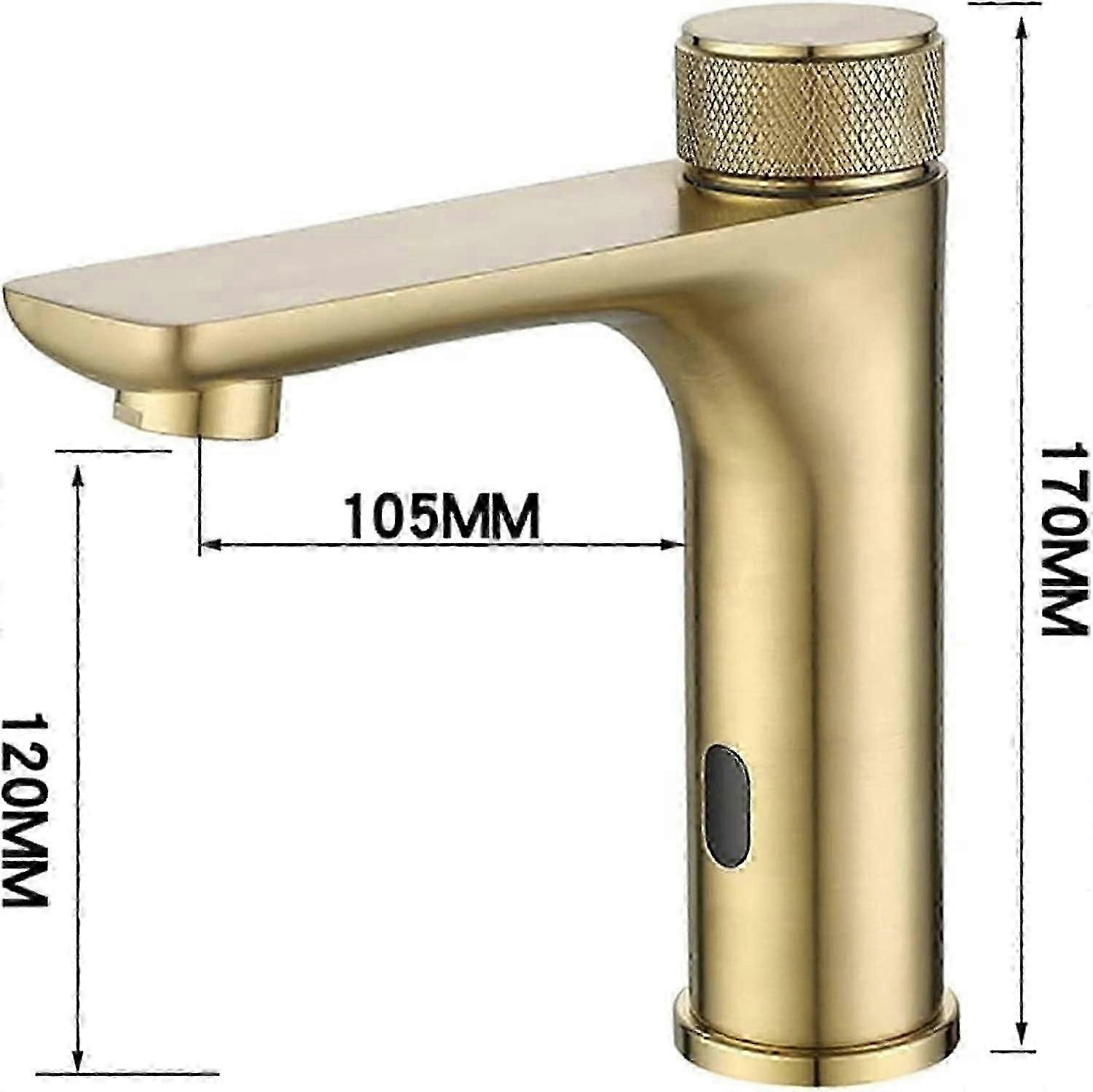 Sensor Faucets For Bathroom Sink Automatic Touchless Black Water Saving ...