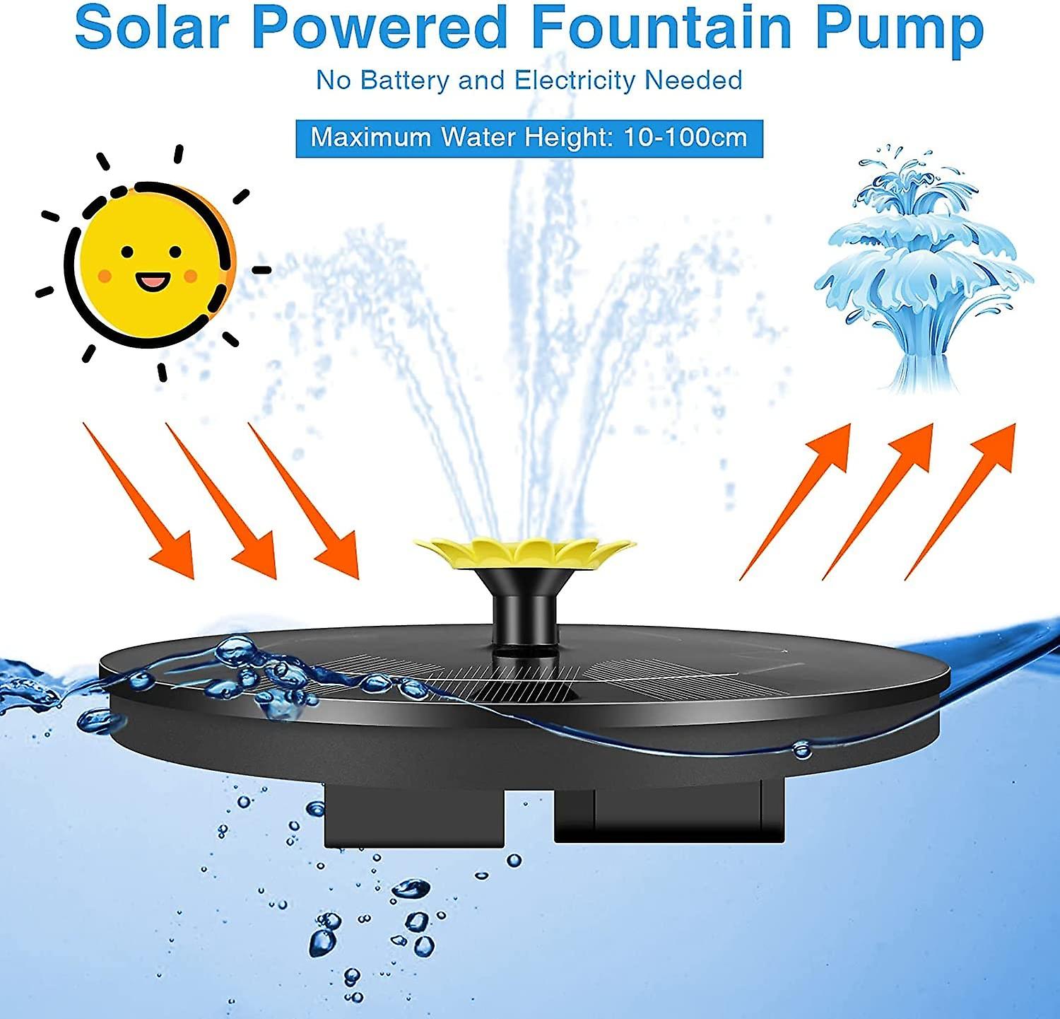 Solar Fountain Solar Pump For Pond With 9 Effects Solar Fountain, Solar ...