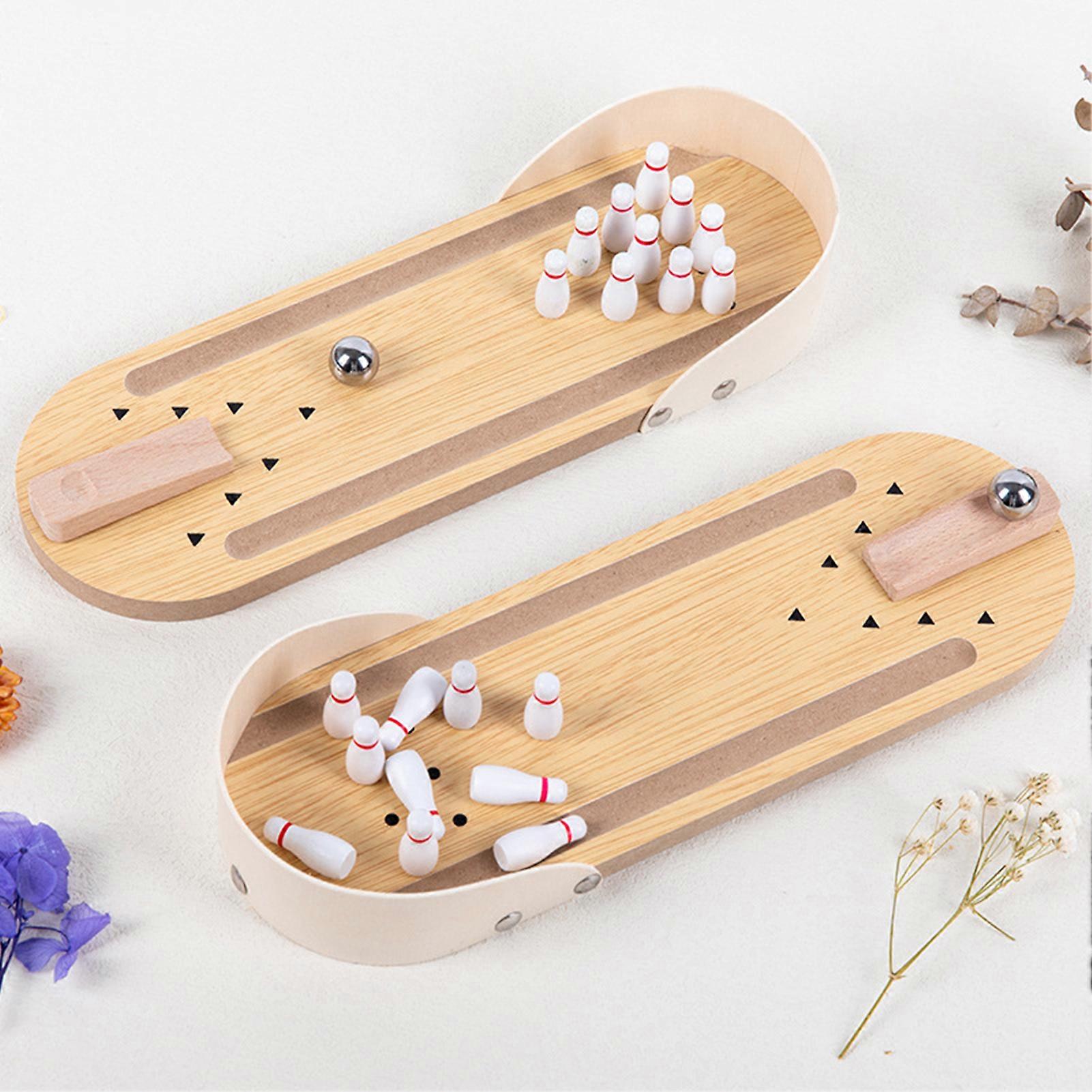 1 Set Tabletop Mini Bowling Game Set Novelty & Interesting Mini Desktop ...
