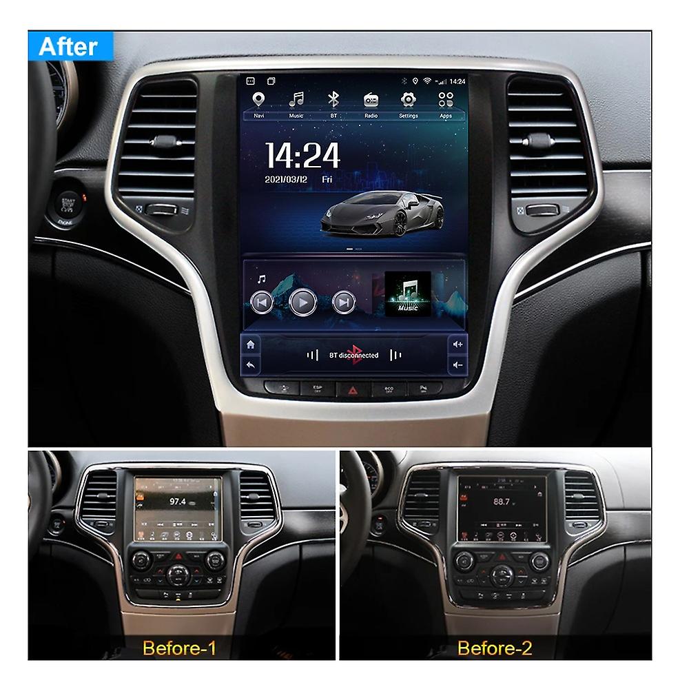 Tesla Android 10 Car Radio For Jeep Grand Cherokee 2014-2018 Multimedia ...