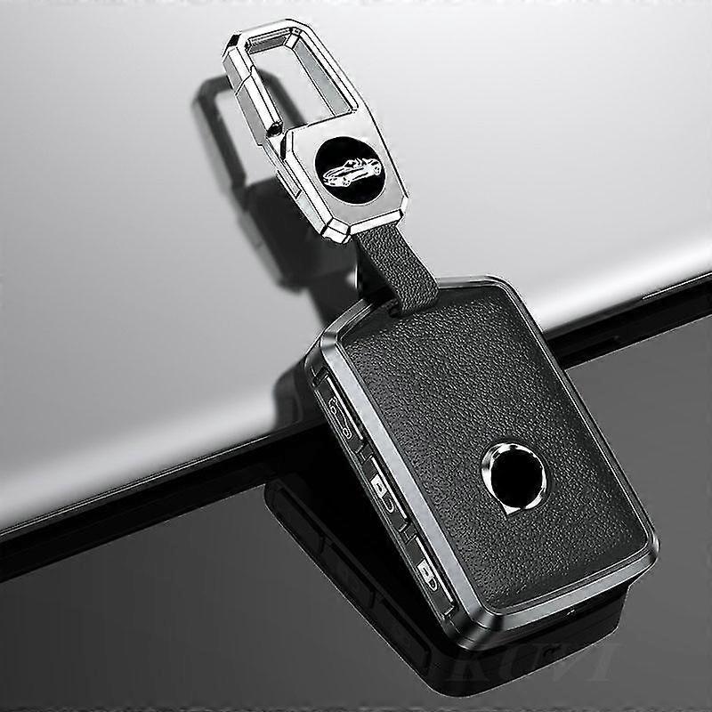 Metal Leather Car Remote Key Case Cover Shell For Volvo S60 S90 Xc40 ...