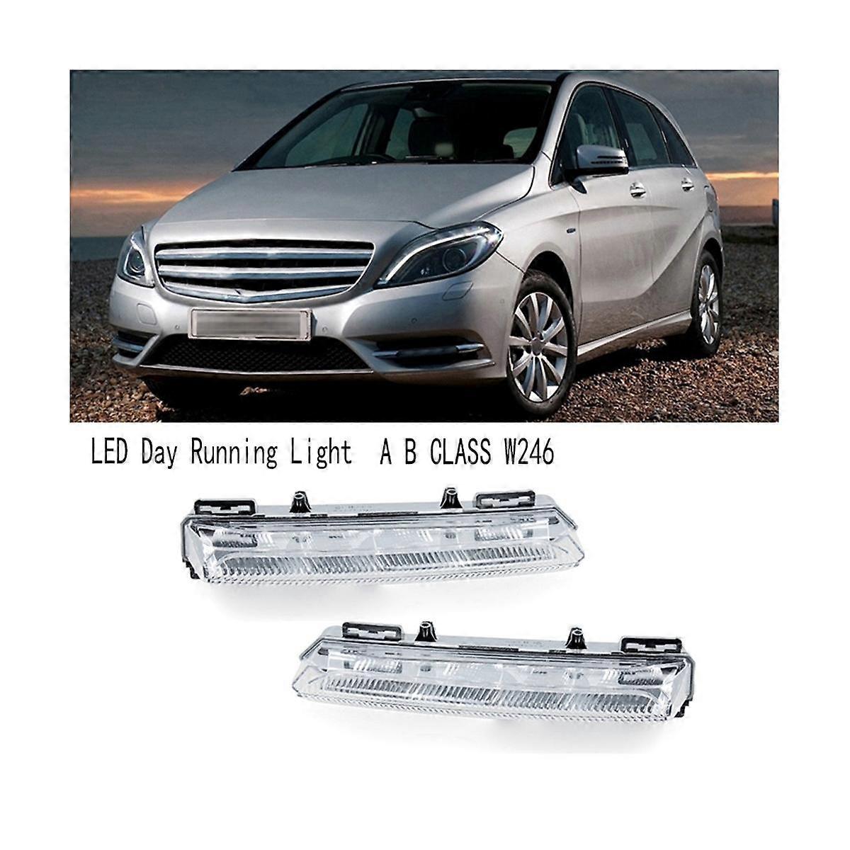 Car LED Day Running Light Front Left Fog Lights Warning Lights Assembly ...