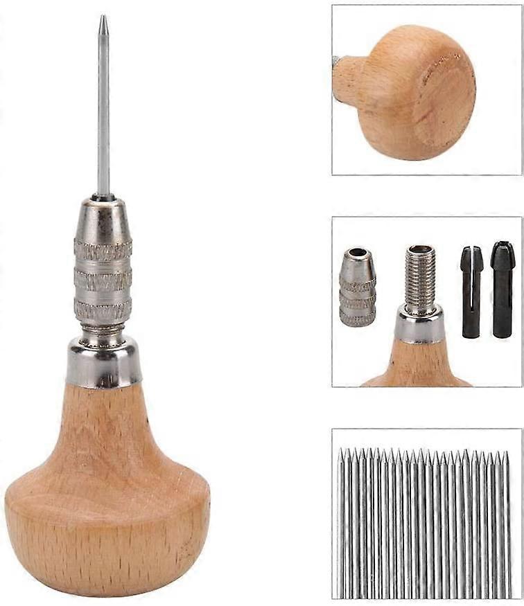 23pcs Beading Tools Set with Wooden Handle, Storage Box, Graver Beader ...