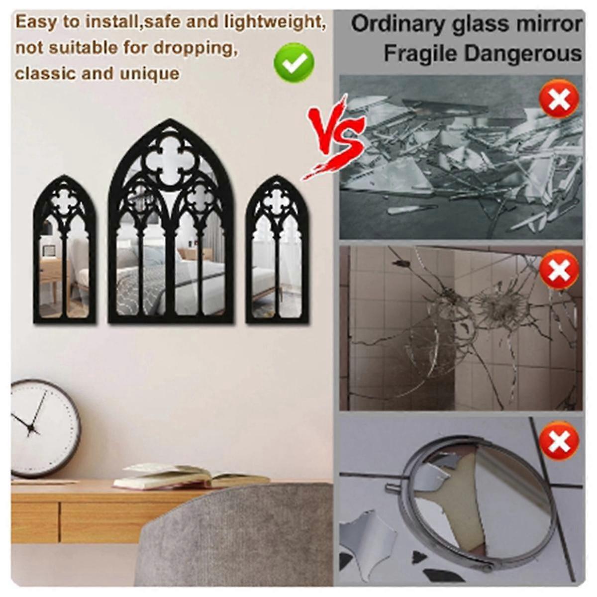 Gothic Mirrors Wall Decor Arched Decor Mirror Wall Mounted Goth Room ...