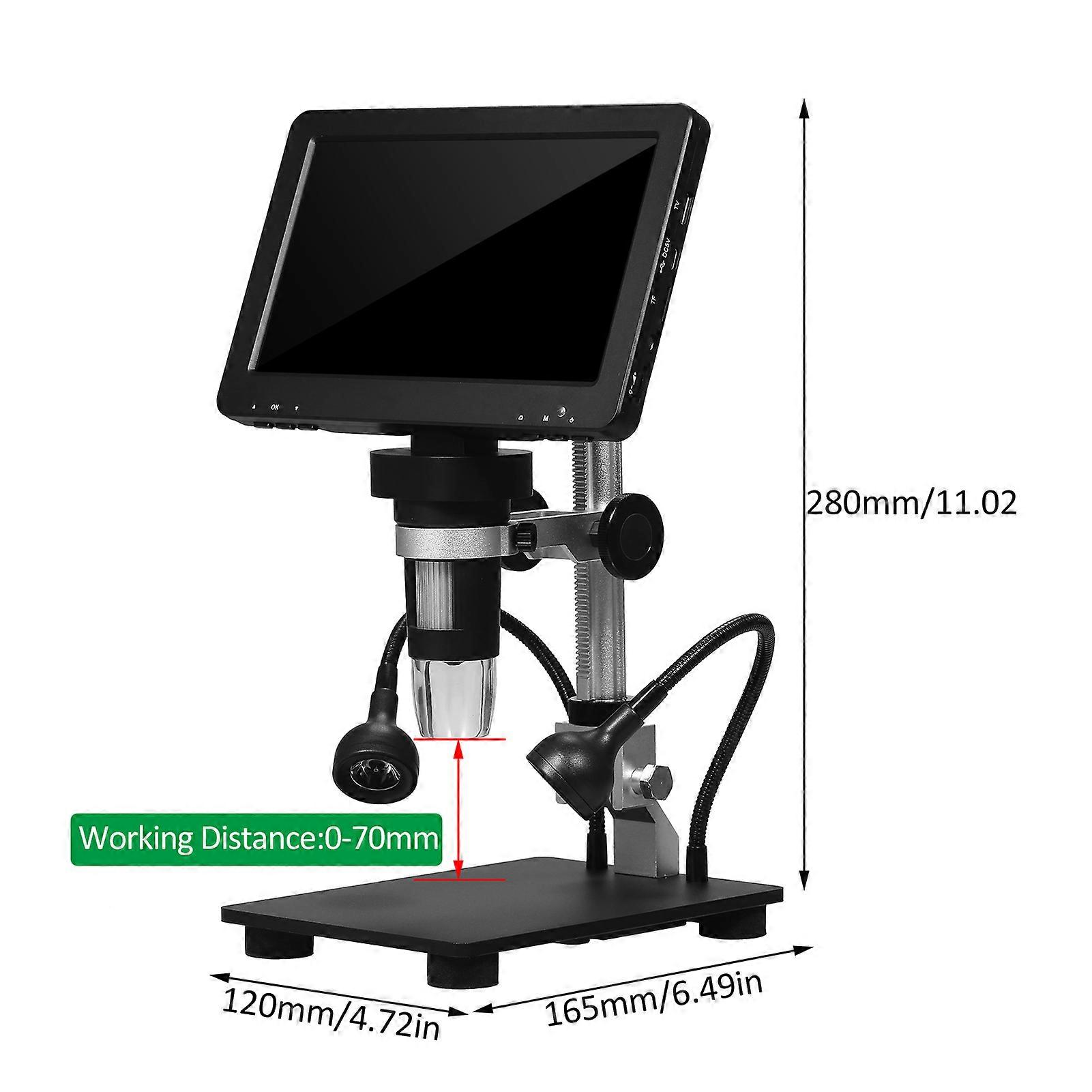 DM9H Coin Microscope with 7'' IPS Screen 1200X Magnification Soldering ...