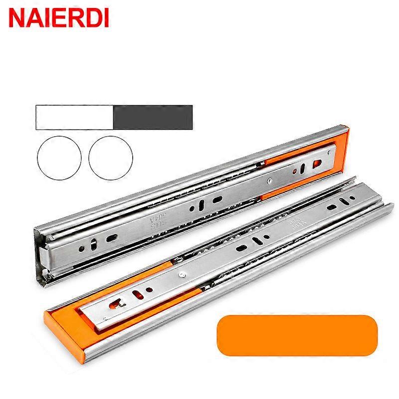 1 Sets Stainless Steel Cabinet Slides Soft Close Three-Section Drawer ...