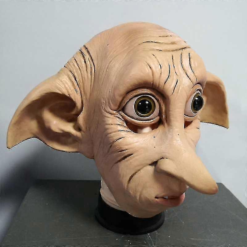 Cosplay Dobby Elfin Latex Mask Animal Style Halloween Carnival Costume ...