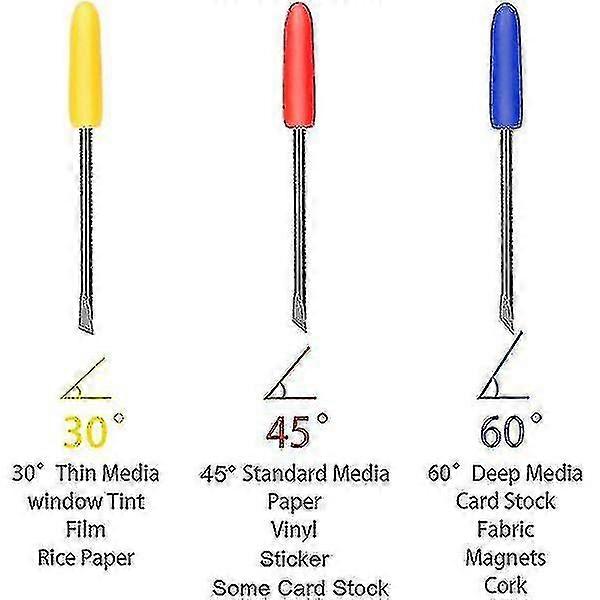 Cb09 Graphtec Blade Holder Base With 18pcs Cutting Blades (30/45/60 ...